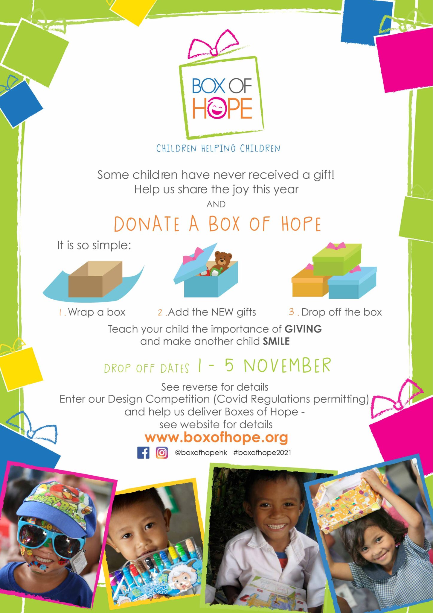 Box of Hope 2021: 1st to 5th November – DBIS Hub