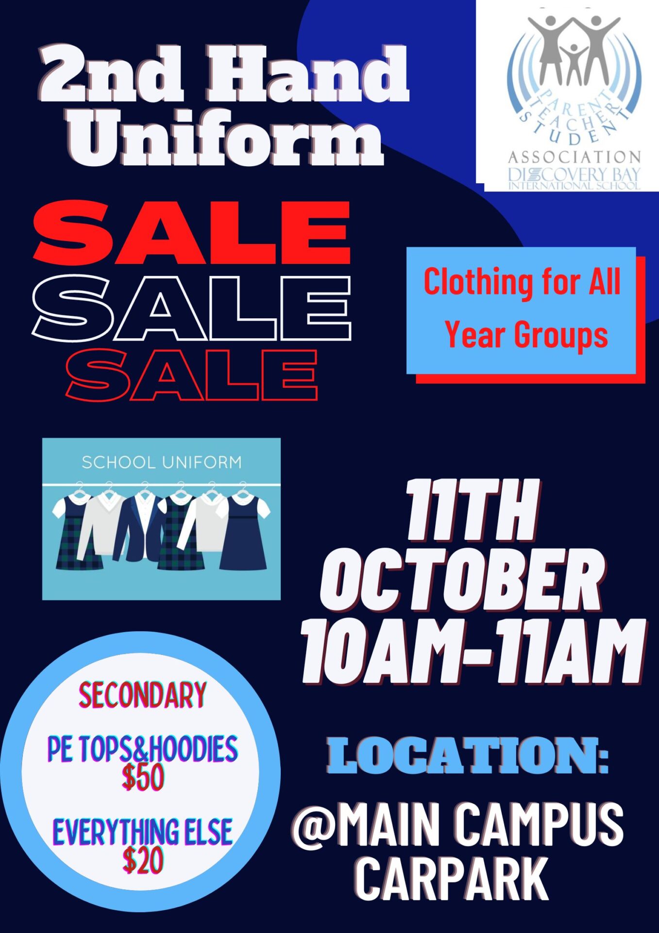 Tuesday 11th October Winter 2nd Hand Uniform Sale for all Year Groups ...
