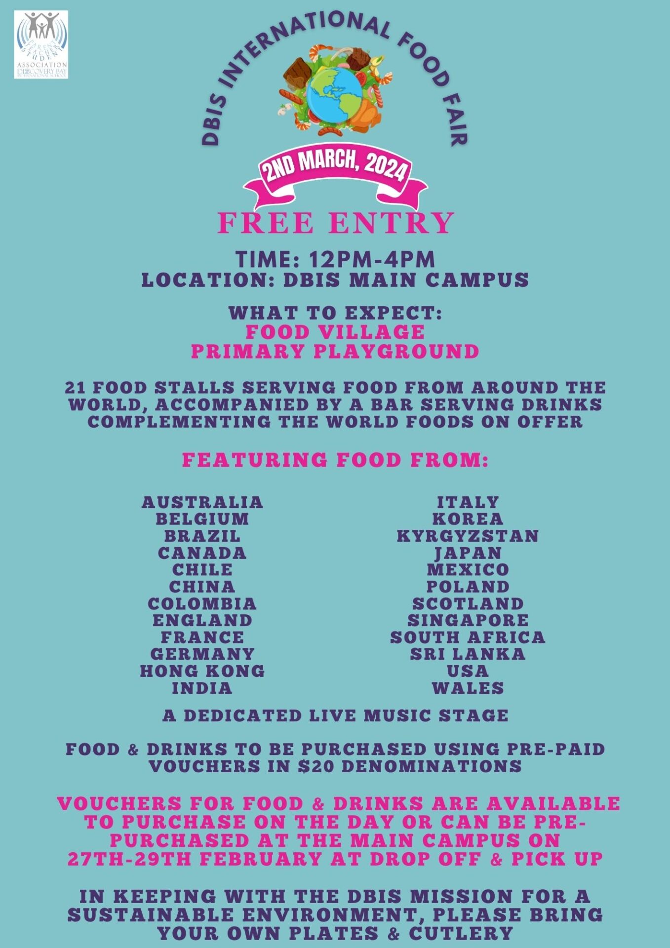 International Food Fair – Schedule and Stalls Information – DBIS Hub