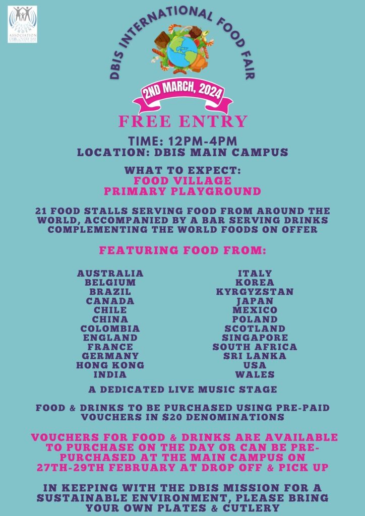 International Food Fair – Schedule and Stalls Information – DBIS Hub