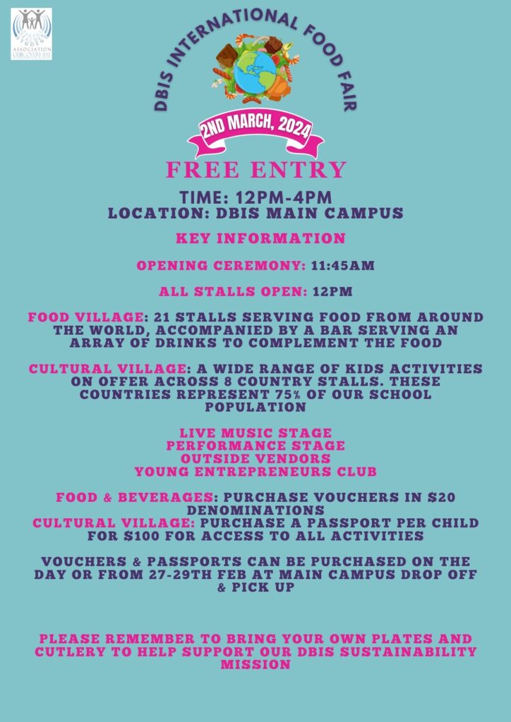 International Food Fair – Schedule and Stalls Information – DBIS Hub